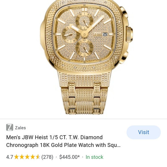 JBW LUXURY BRAND | Accessories | Never Worn Jbw Gold Diamond Watch ...